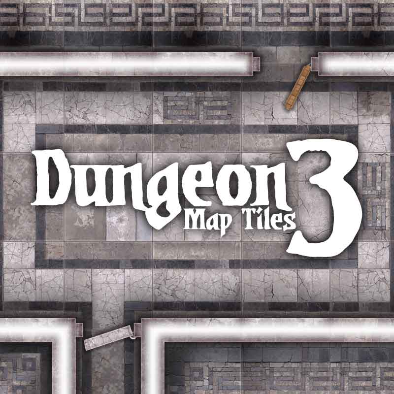 Dungeon Map Tiles 3 - Studio WyldFurr
