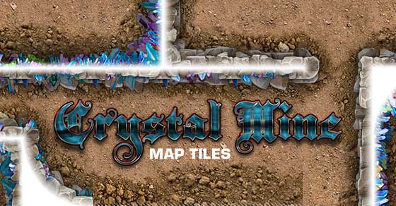 Crystal Mine Map Tiles - Studio WyldFurr