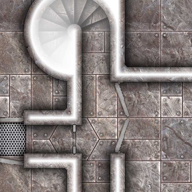Steel Bunker Map Tiles - Studio WyldFurr
