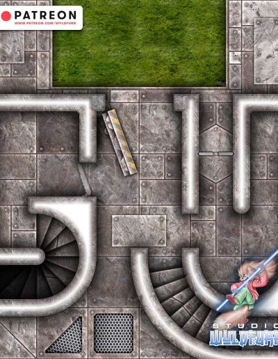 Steel Bunker Map Tiles - Studio WyldFurr