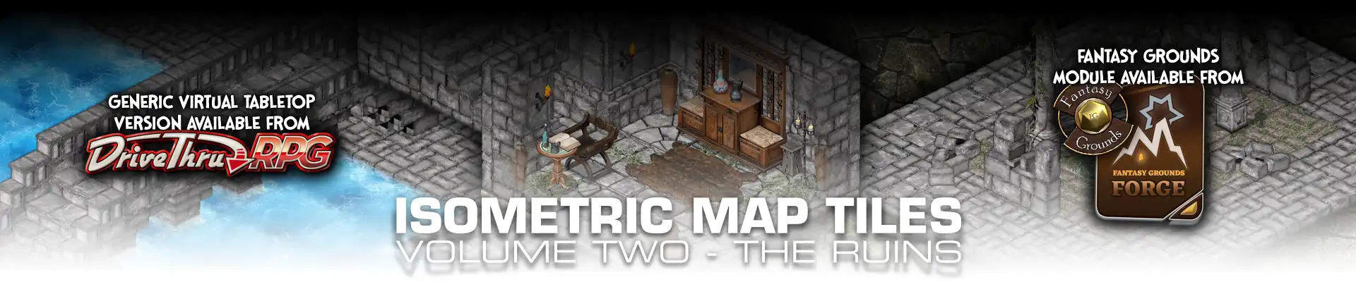 Isometric Map Tiles - Volume 2: The Ruins - Studio WyldFurr