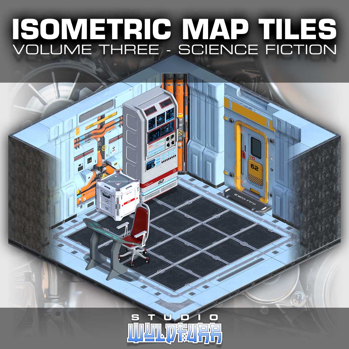 Isometric Map Tiles - Volume 3: Science Fiction - Studio WyldFurr